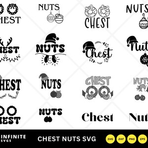 Chest Nuts Svg - 16 Design - Christmas Couple Shirt Svg - Adult ...