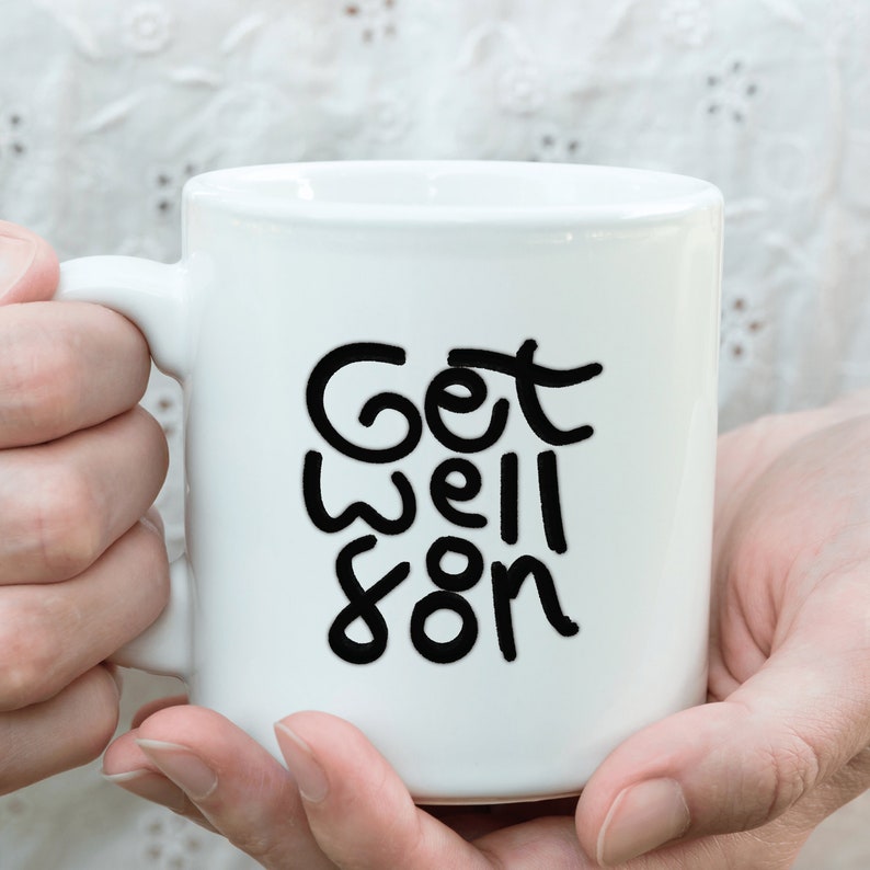 Get Well Soon SVG Bundle: Positive Quotes, Greeting Card Designs ...