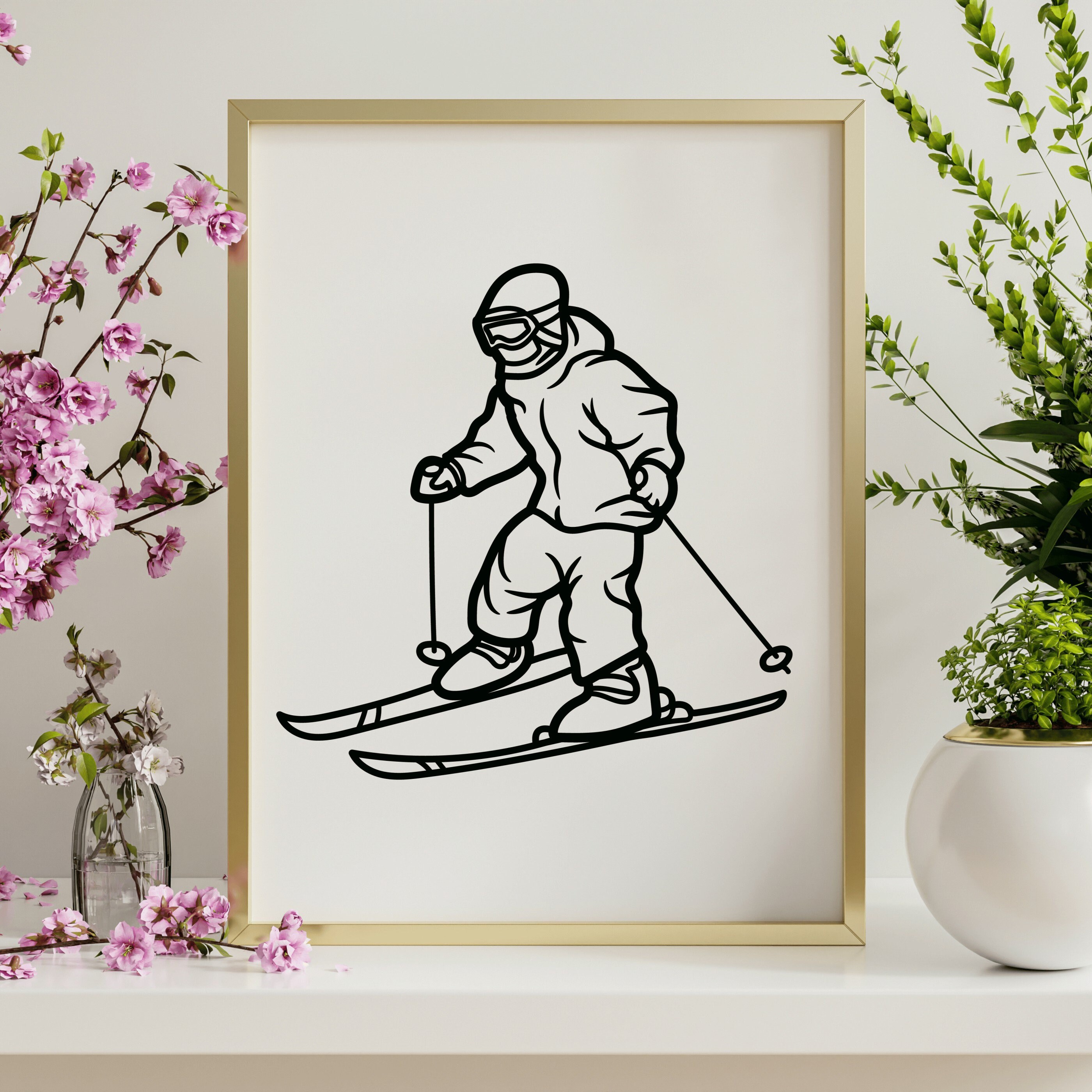 Skiing Svg Ski Svg Winter Svg Mountain Svg - Etsy