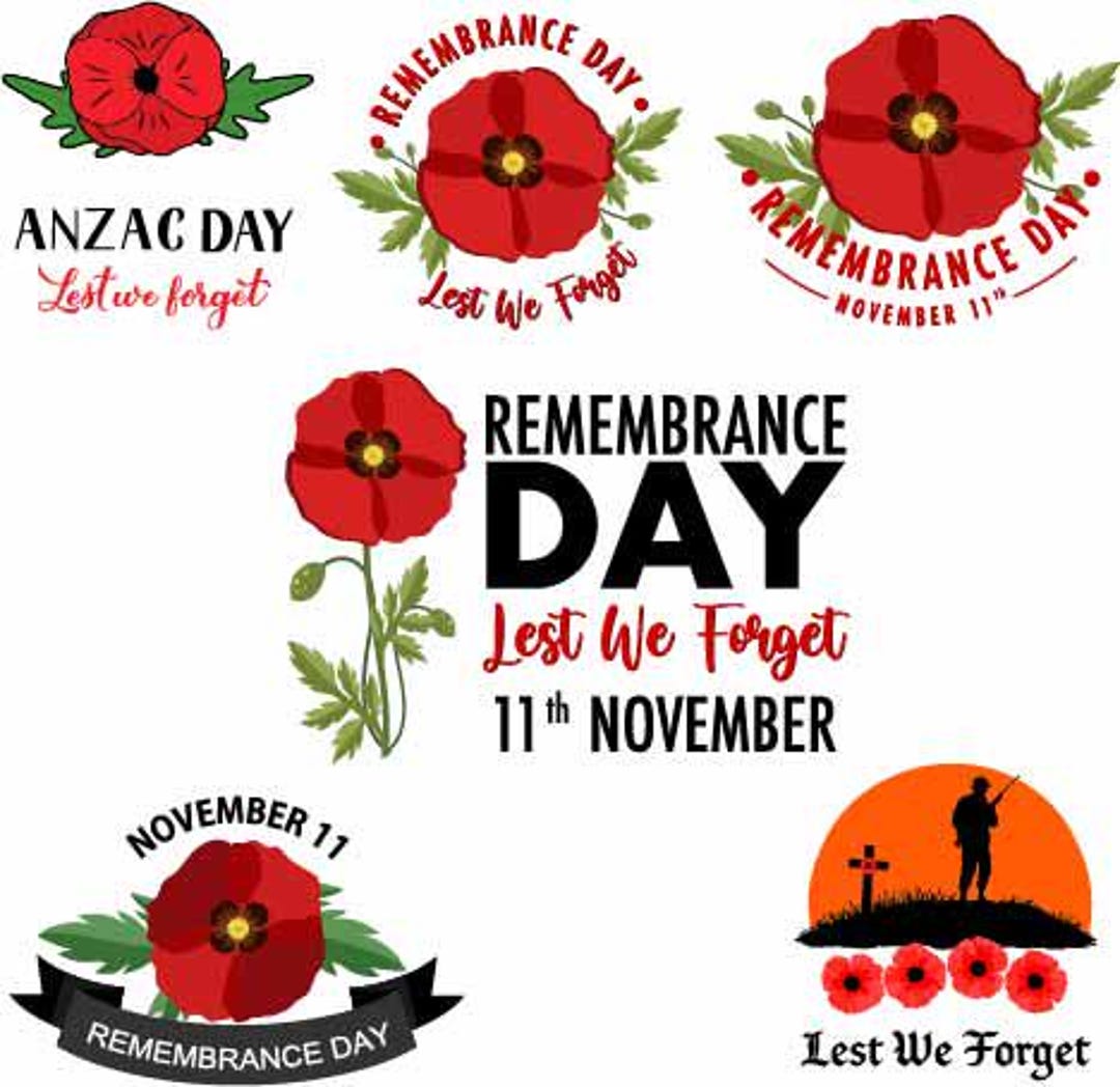 Remembrance Day Svg - Lest We Forget Svg - We Will Remember - Veteran ...