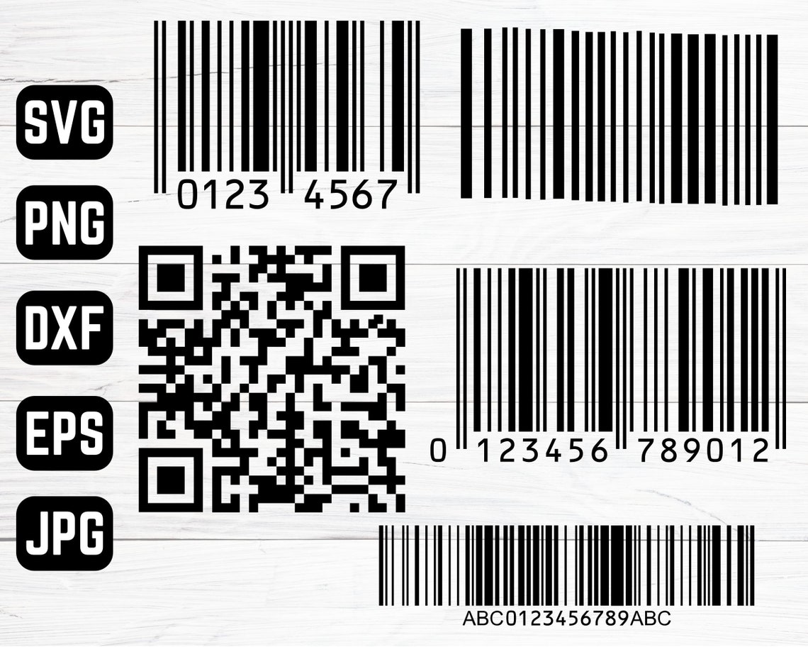 Barcode Svg Bundle Barcode Cut Files Svg for Cricut Files Barcode Png Bar Code Svg Scanner Svg ...