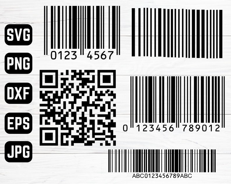 Barcode Svg Bundle | Barcode Cut Files | Svg for Cricut Files | Barcode ...