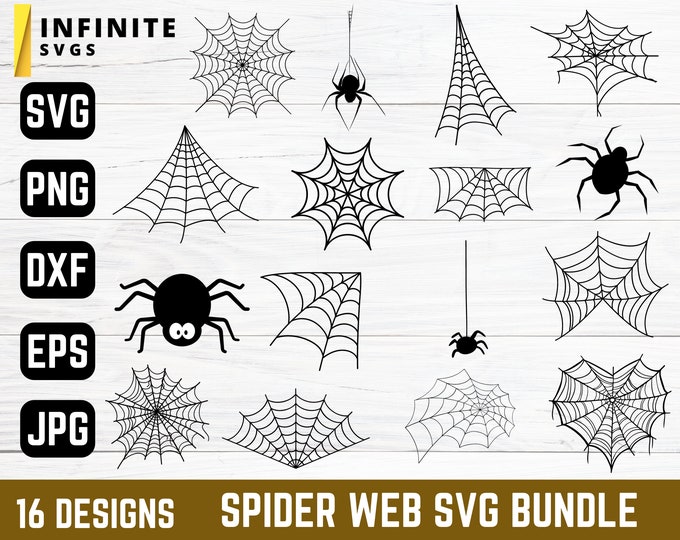 Spider Web Svg - Etsy UK