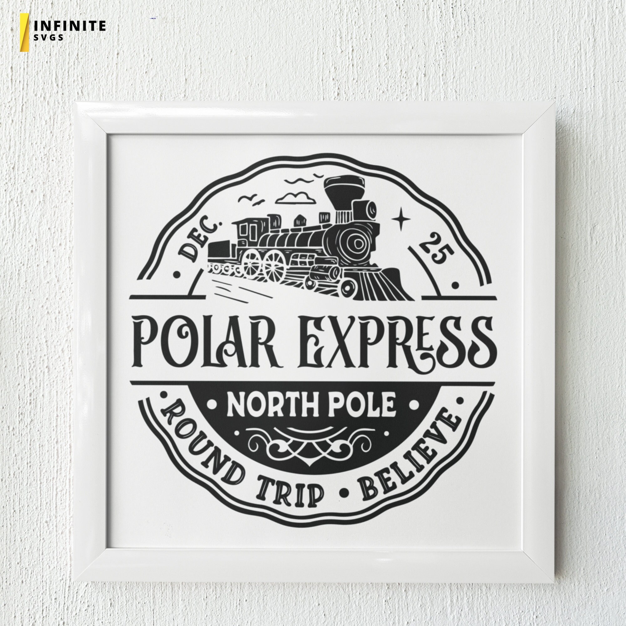 Polar Express Svg Polar Express Round Polar Express Round Ornament Svg ...