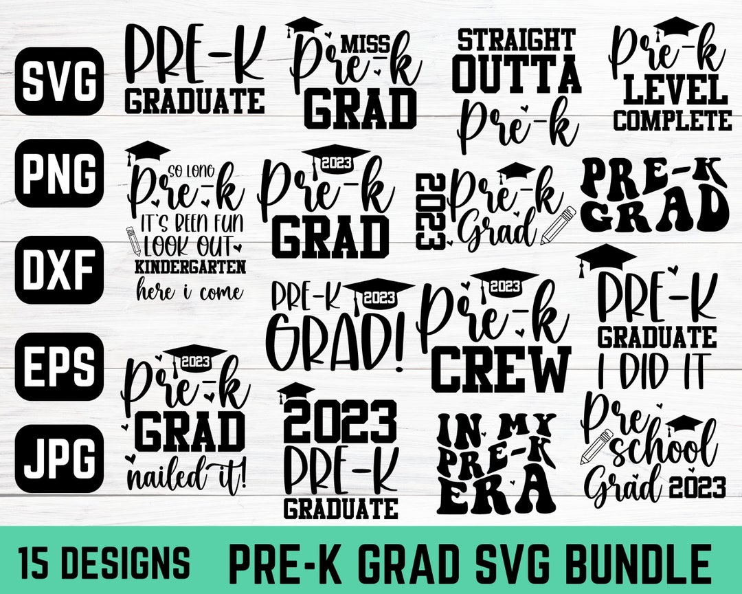 Pre-k Graduation Svg | Pre-k Grad Svg for Cricut | Pre-k Grad 2023 ...