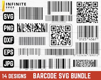 Barcode Svg Bundle | Barcode Cut Files | Svg for Cricut Files | Barcode ...