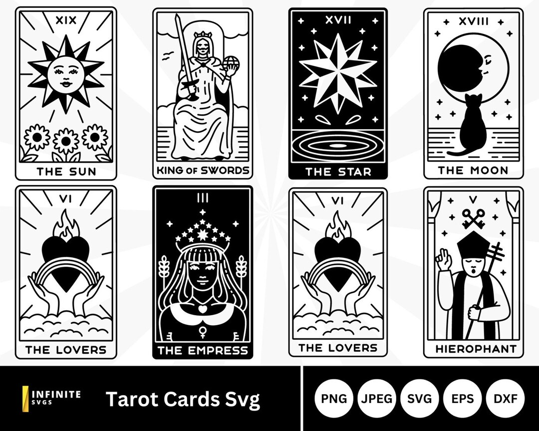 Tarot Cards Svg, Tarot Cards Png, Funny Tarot Cards, Celestial Tarot ...