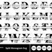 Split Monogram Svg, Split Monogram Svg Letters, Monogram Bundle ...