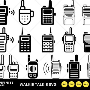 Walkie Talkie Svg, Walkie Talkie Icon, Walkie Talkie Svg File, Walkie ...