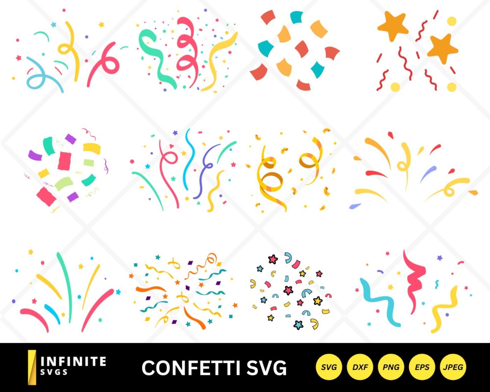 Confetti SVG Glitter Clipart Sparkle Svg Confetti Clipart Confetti Png ...