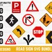 Road Sign Svg 15 Design Road/traffic Clipart Stop No Parking Street ...