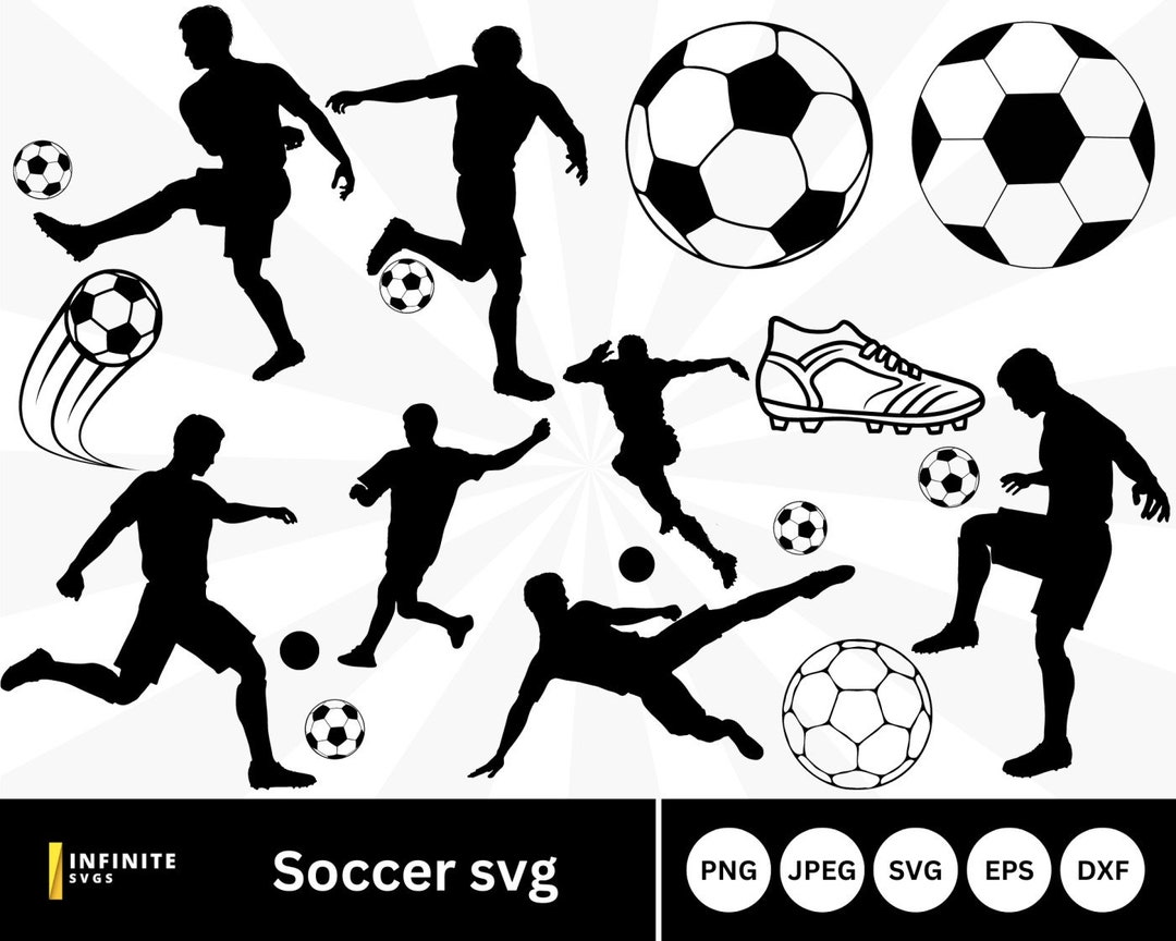 Soccer Svg, Soccer Player Svg, Football Svg, Soccer Svg Bundle, Soccer ...
