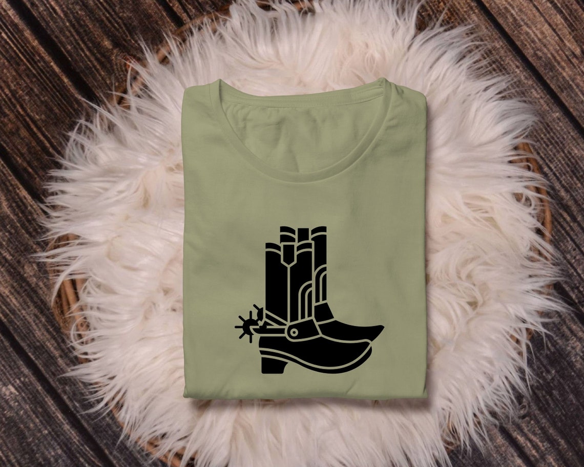 Bota de Vaquero Svg 15 Diseño Svg Occidental Sombrero de Vaquero Svg ...