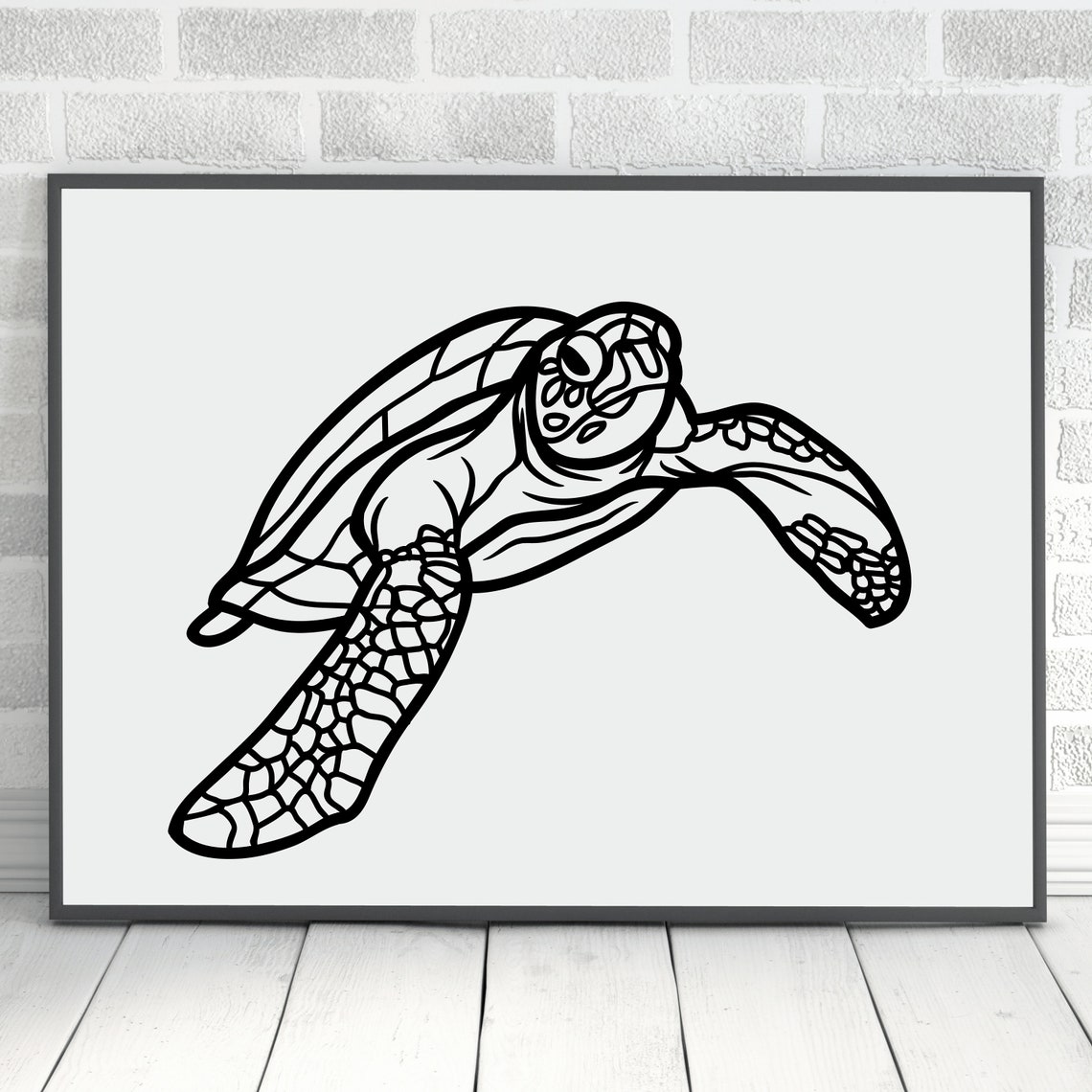 Sea Turtle Svg 16 Design Sea Turtle Svg Layered Sea Turtle Vector ...