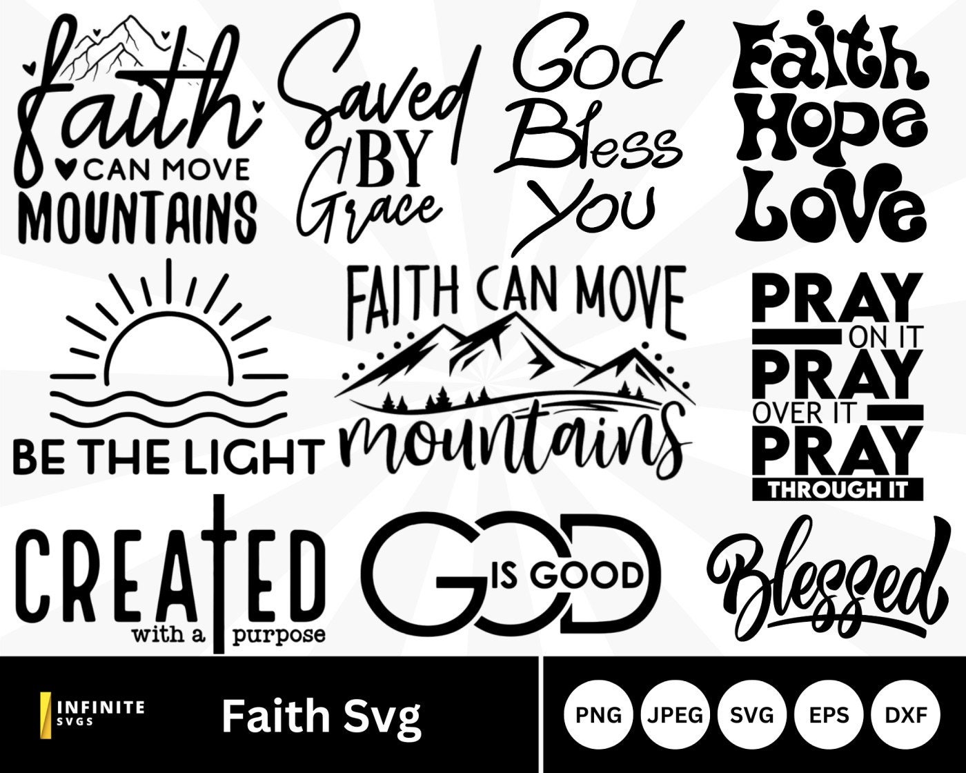 Faith Svg, Religious Svg, Christian Svg, Faith Over Fear Svg, Hope Svg ...
