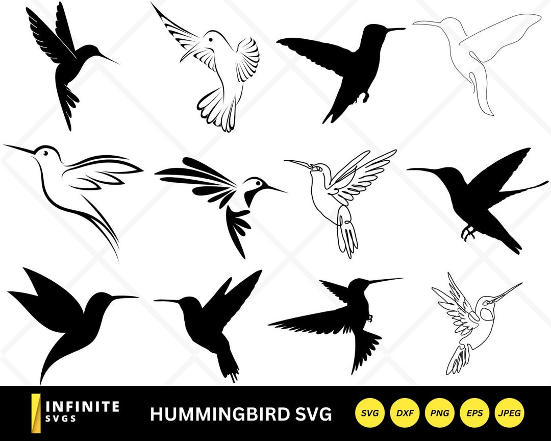 Hummingbird Svg, Hummingbird Clipart, Hummingbird Silhouette ...