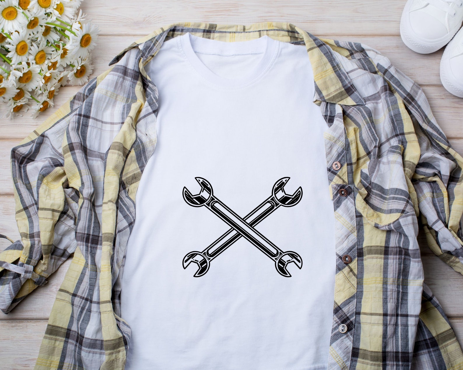 Wrench Svg - 15 Design - Wrench Cut Files - Wrench Clipart - Mechanic ...