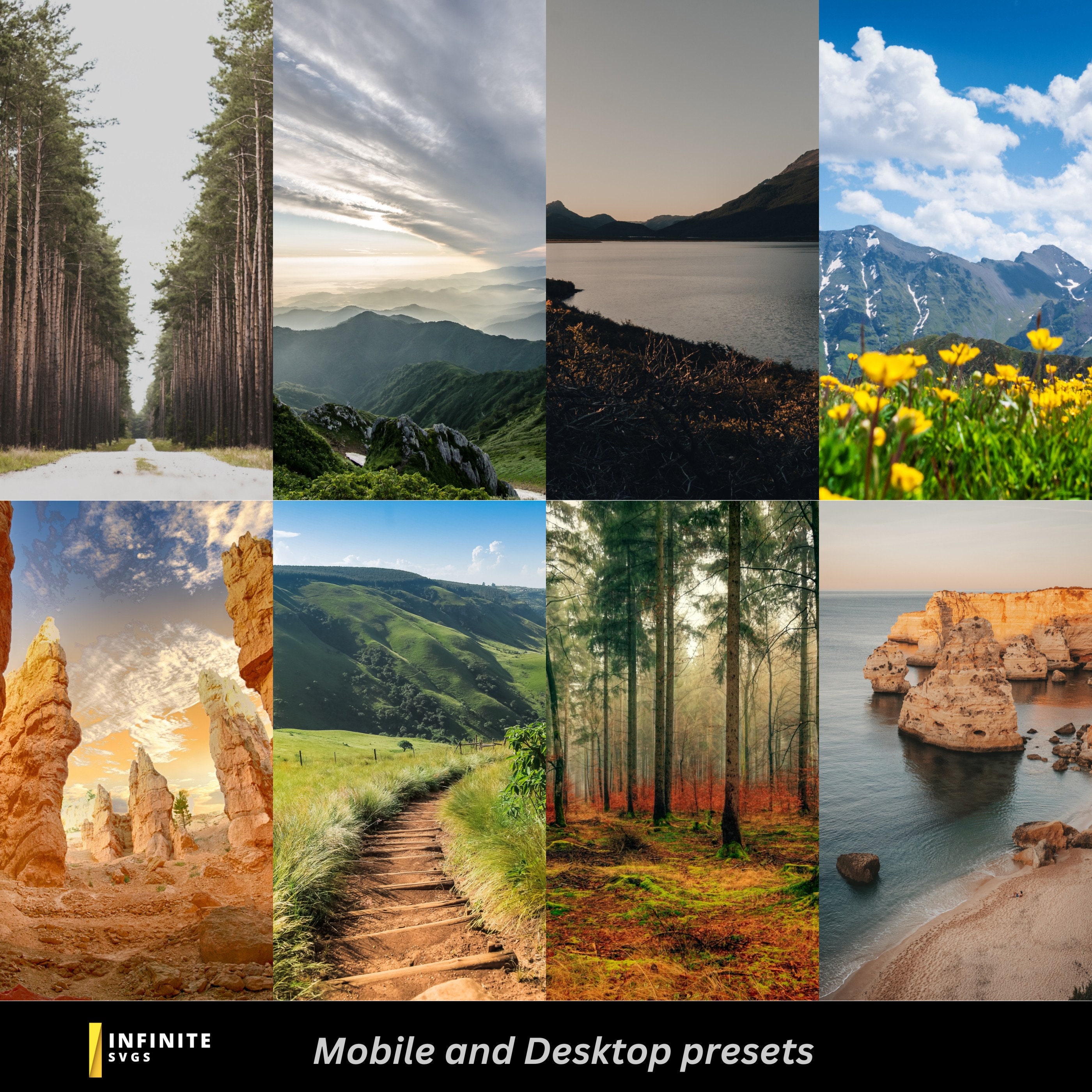 Landscape Lightroom Presets, Nature Preset, Mobile Preset, Landscape ...