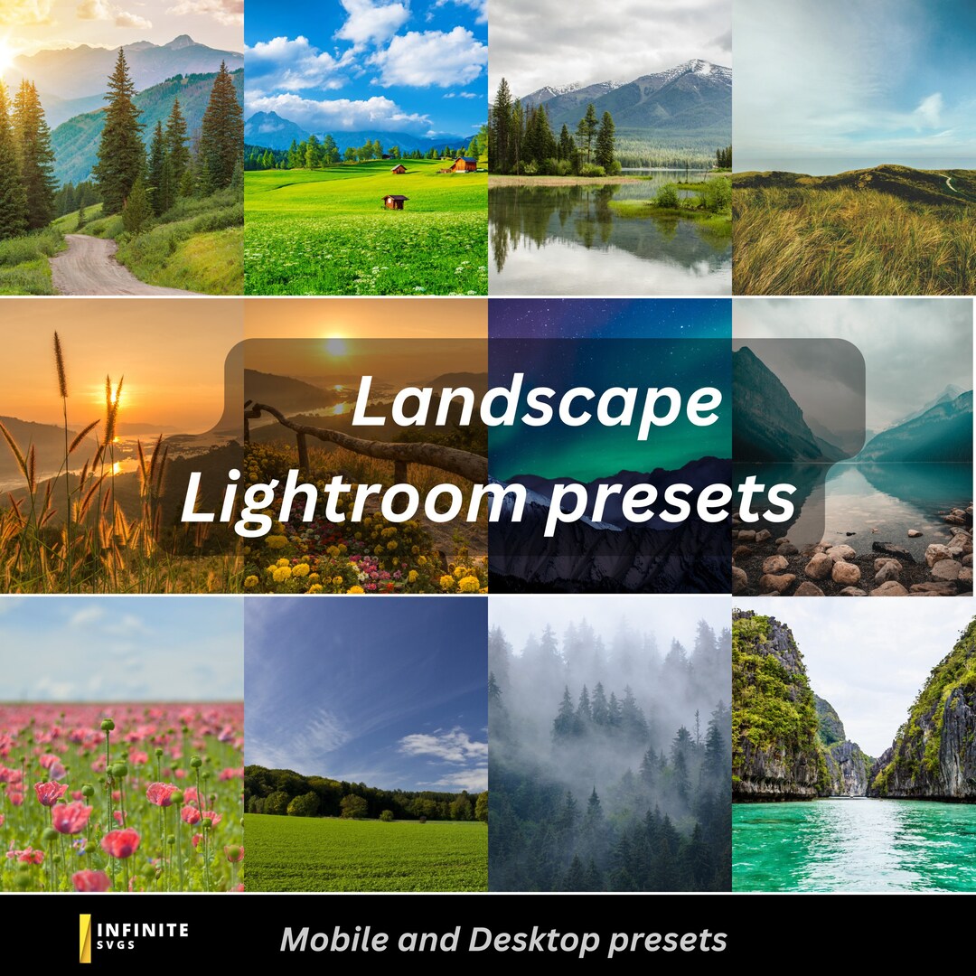 Landscape Lightroom Presets, Nature Preset, Mobile Preset, Landscape ...