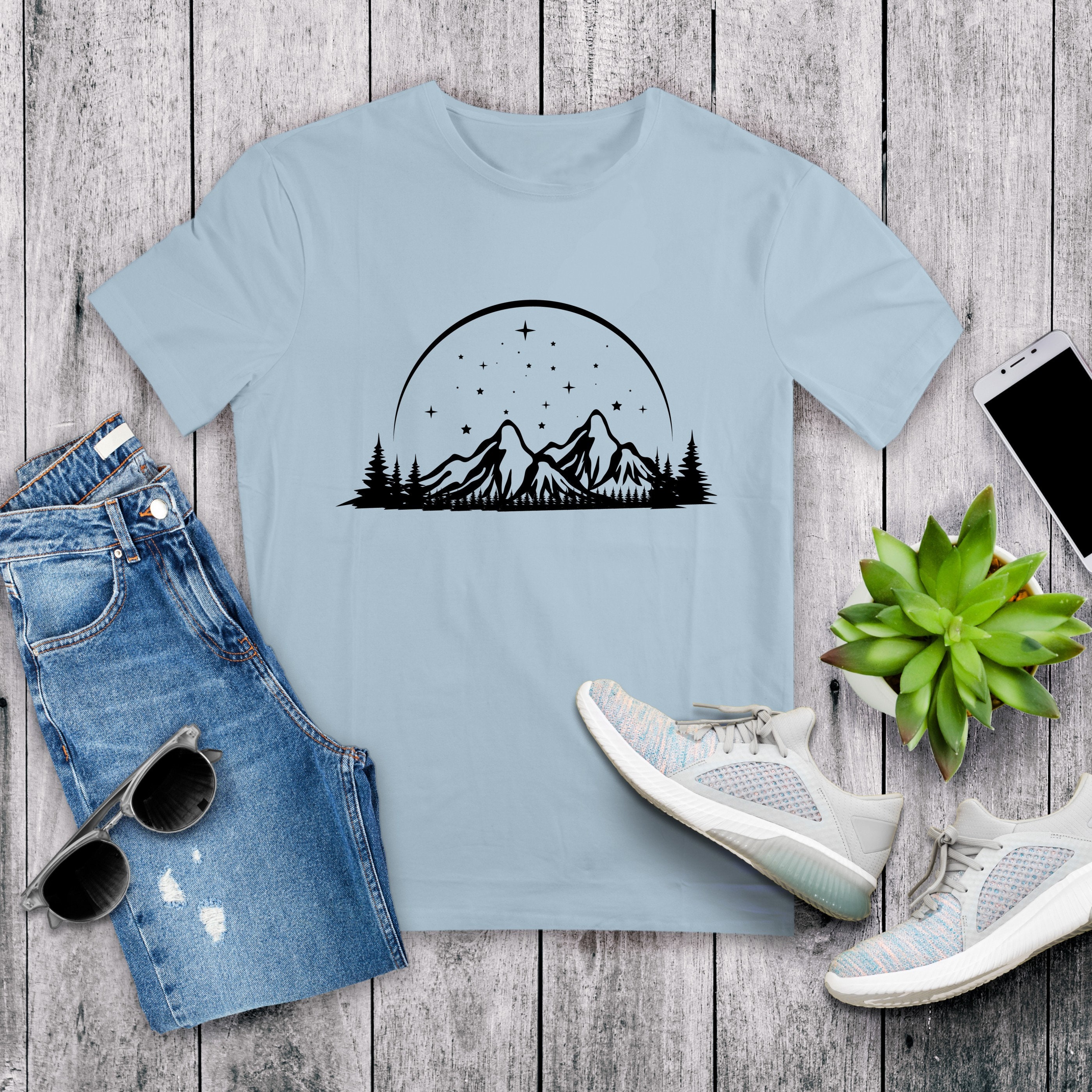 Mountain Svg, Mountain Scenery Svg, Mountain Silhouette, Forest Svg ...