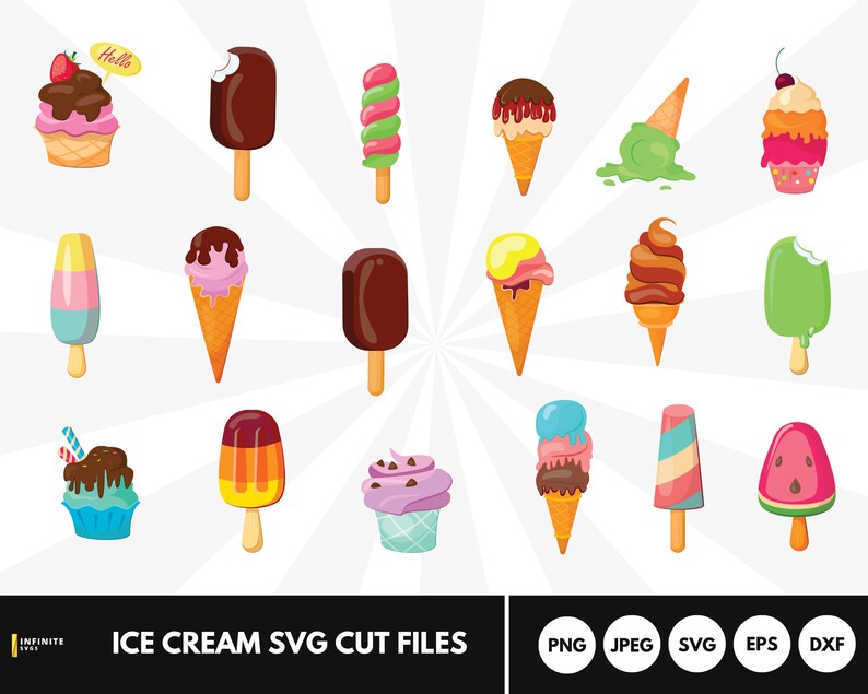 Ice Cream Svg - Ice Cream Clipart - Ice Cream Cone Svg - Ice Cream ...