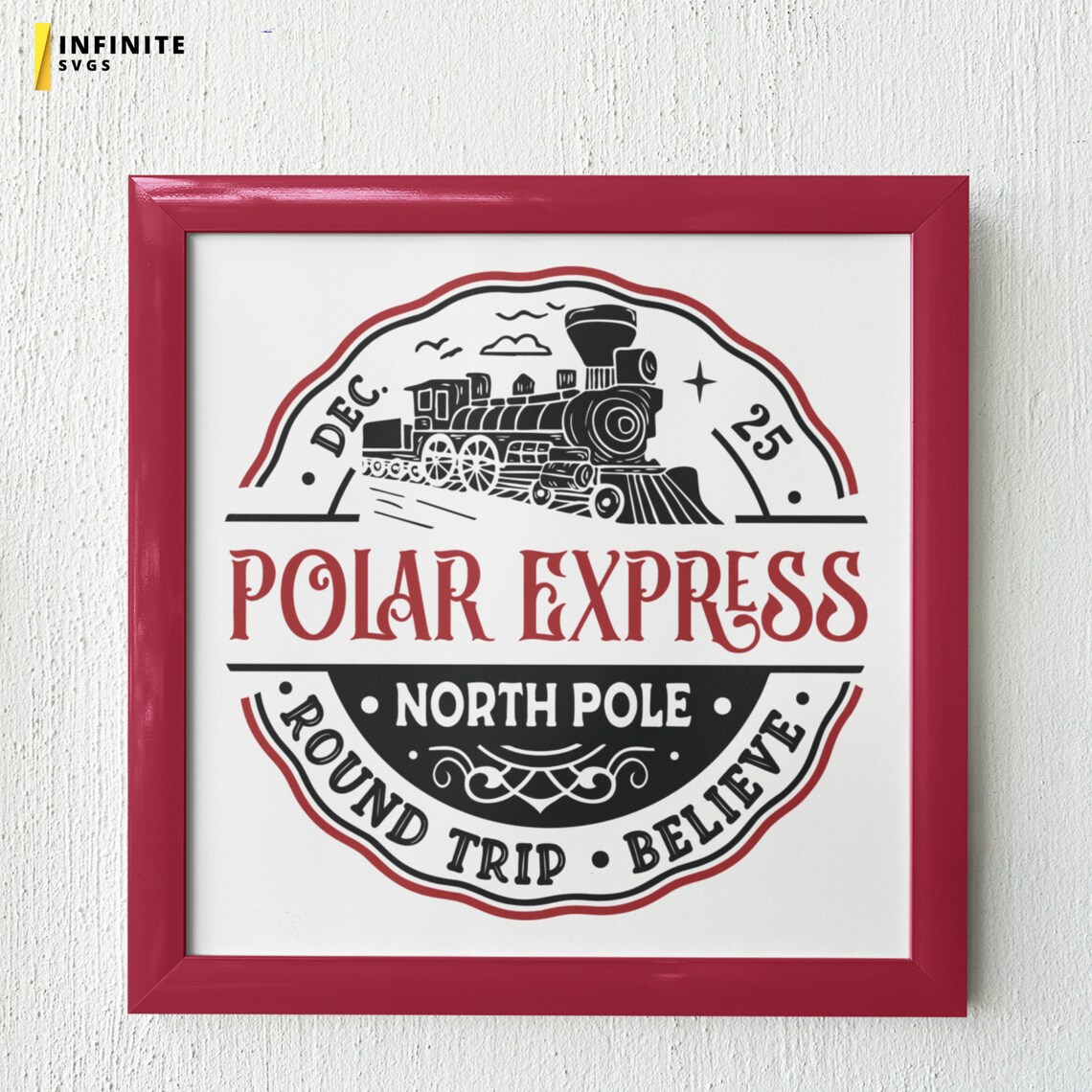 Polar Express Svg Polar Express Round Polar Express Round Ornament Svg ...