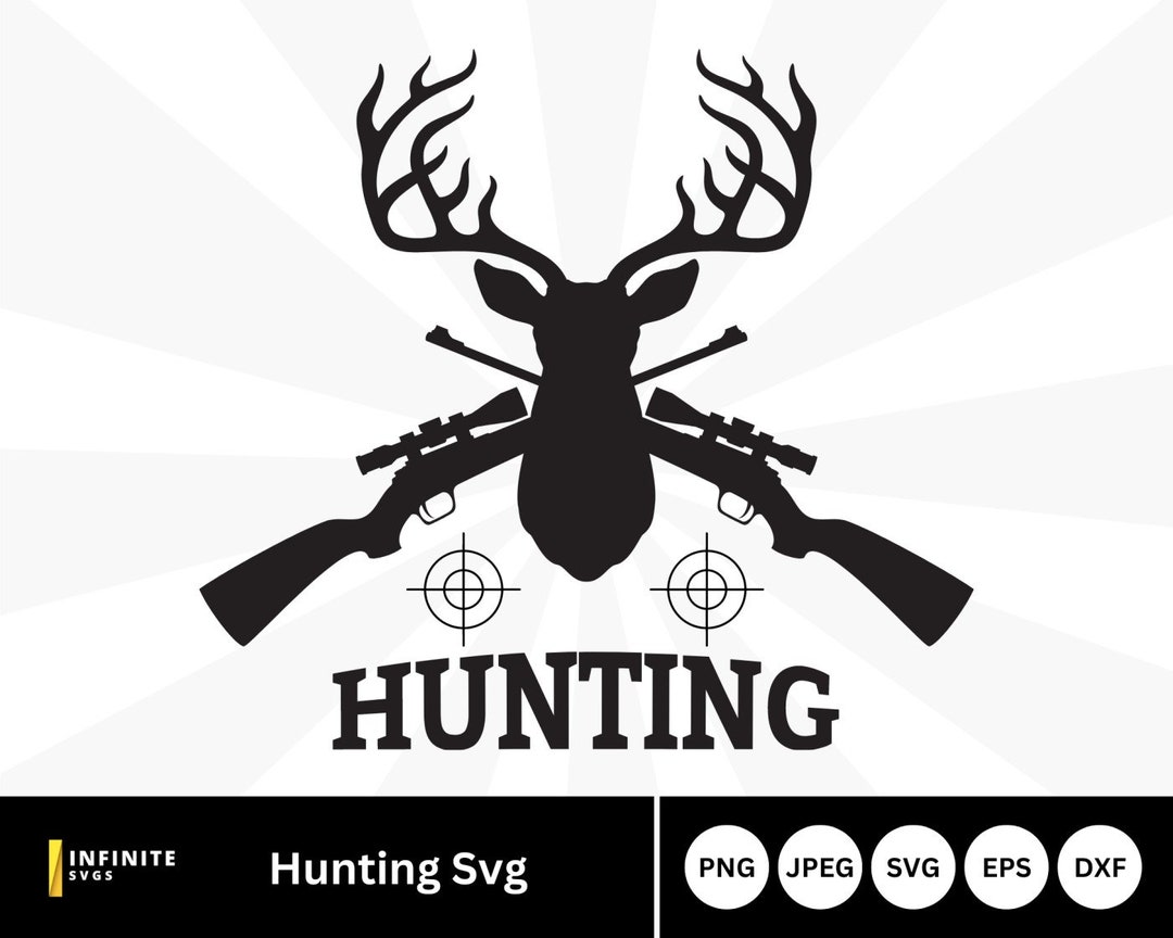 Hunting Svg, Hunting Deer Svg, Deer Hunter Svg, Deer Svg, Deer Head Svg ...