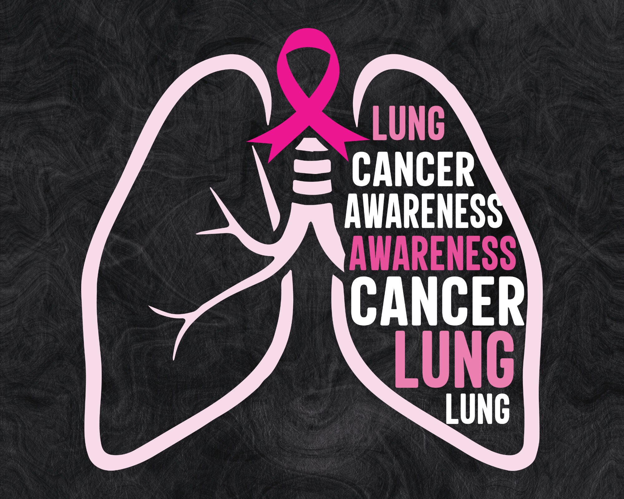 Lung Cancer Svg Lung Cancer Awareness Svg Lung Cancer Cut Files Pink ...
