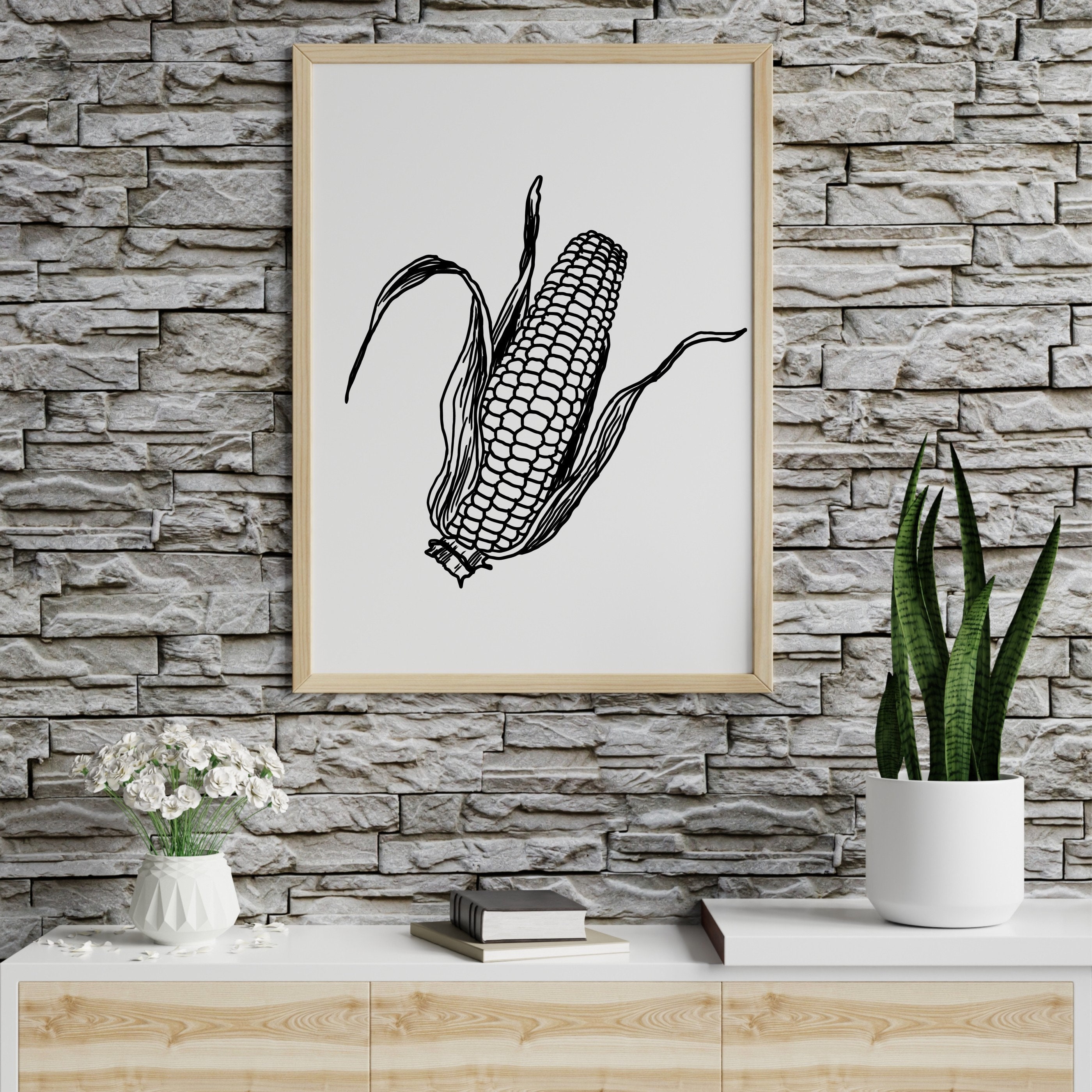 Corn Svg, Corn Clipart, Corn Cob Svg, Corn Stalk Svg, Farm Svg, Maiz ...