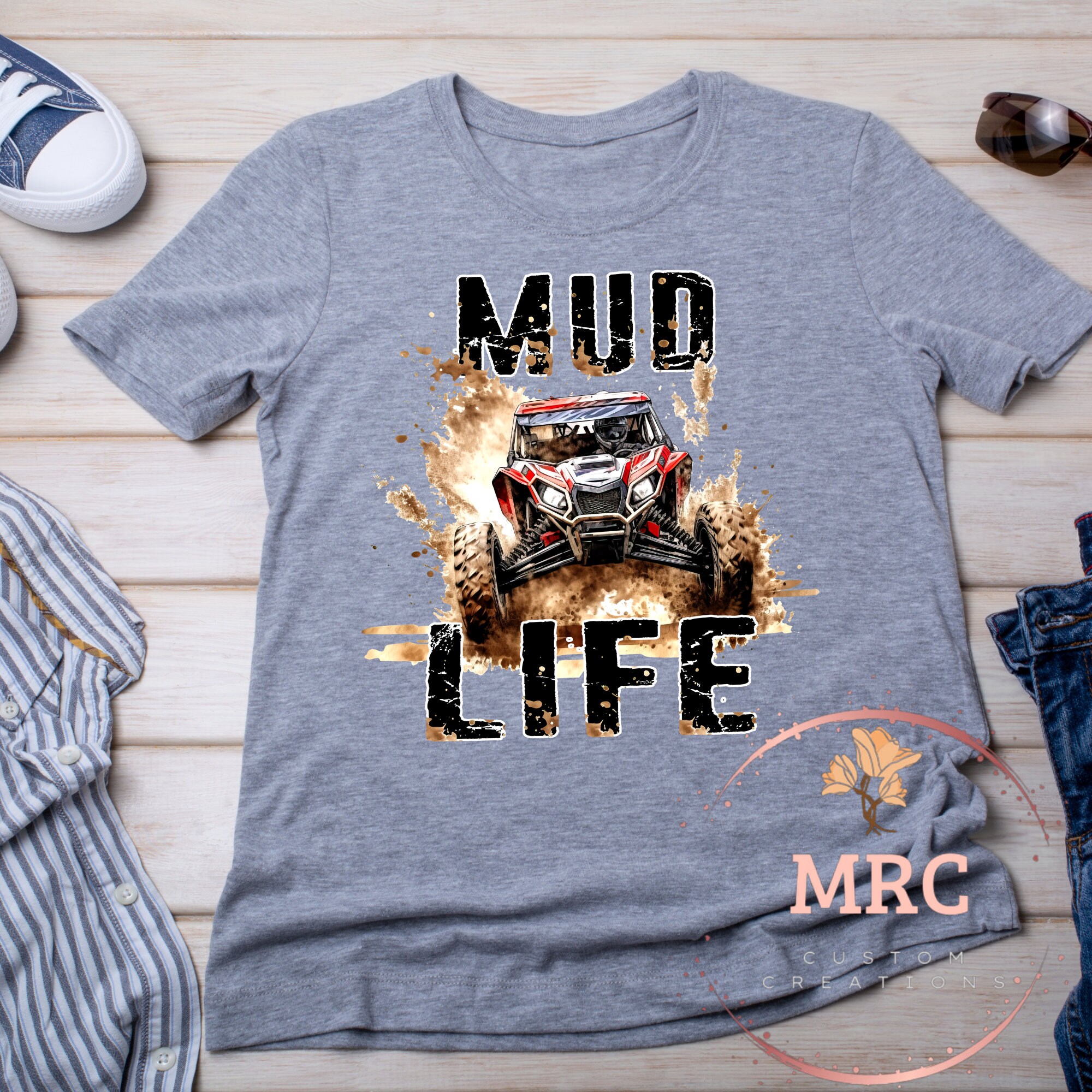 Trail Riding Tshirt or Sweatshirt, Mud Life. Side-by-side, Sxs, UTV ...