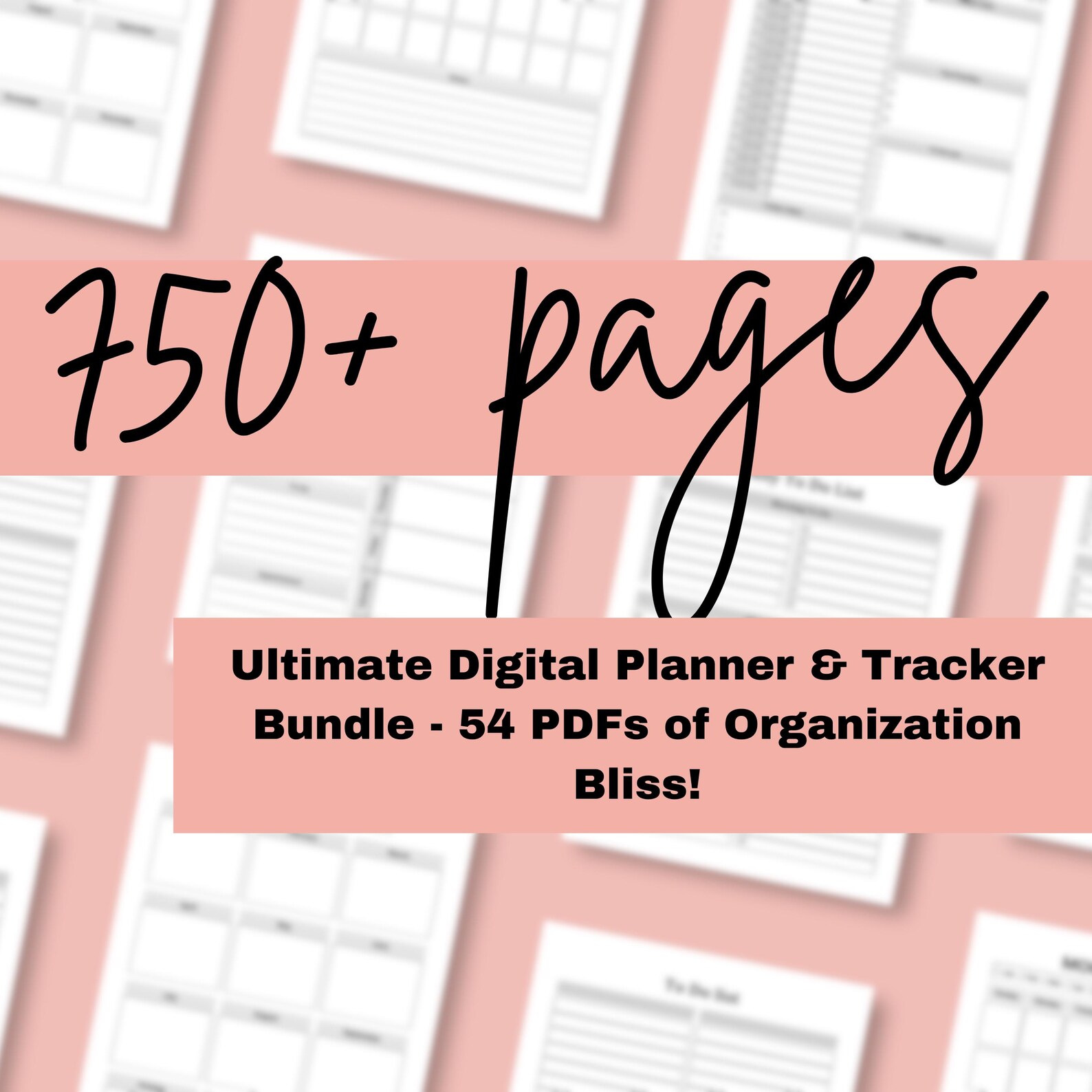 Ultimate Digital Planner/tracker Bundle | 54 Planners, Trackers & More ...