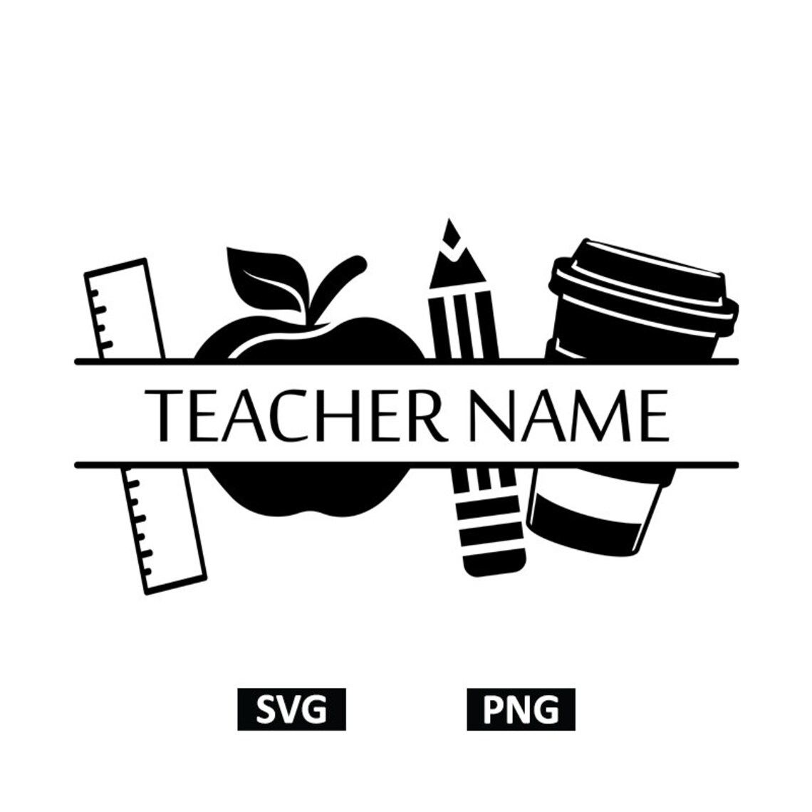 Custom Teacher Svg Png Teacher Name Svg Printable Teacher Name Png