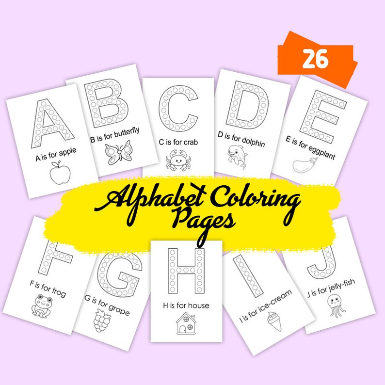 Alphabet Coloring Pages, Preschool Coloring Pages, Preschool Activity ...