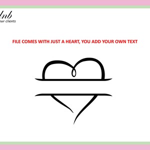 Doodle Heart SVG, Custom Text Svg, Hand Drawn Heart Svg, Instant ...