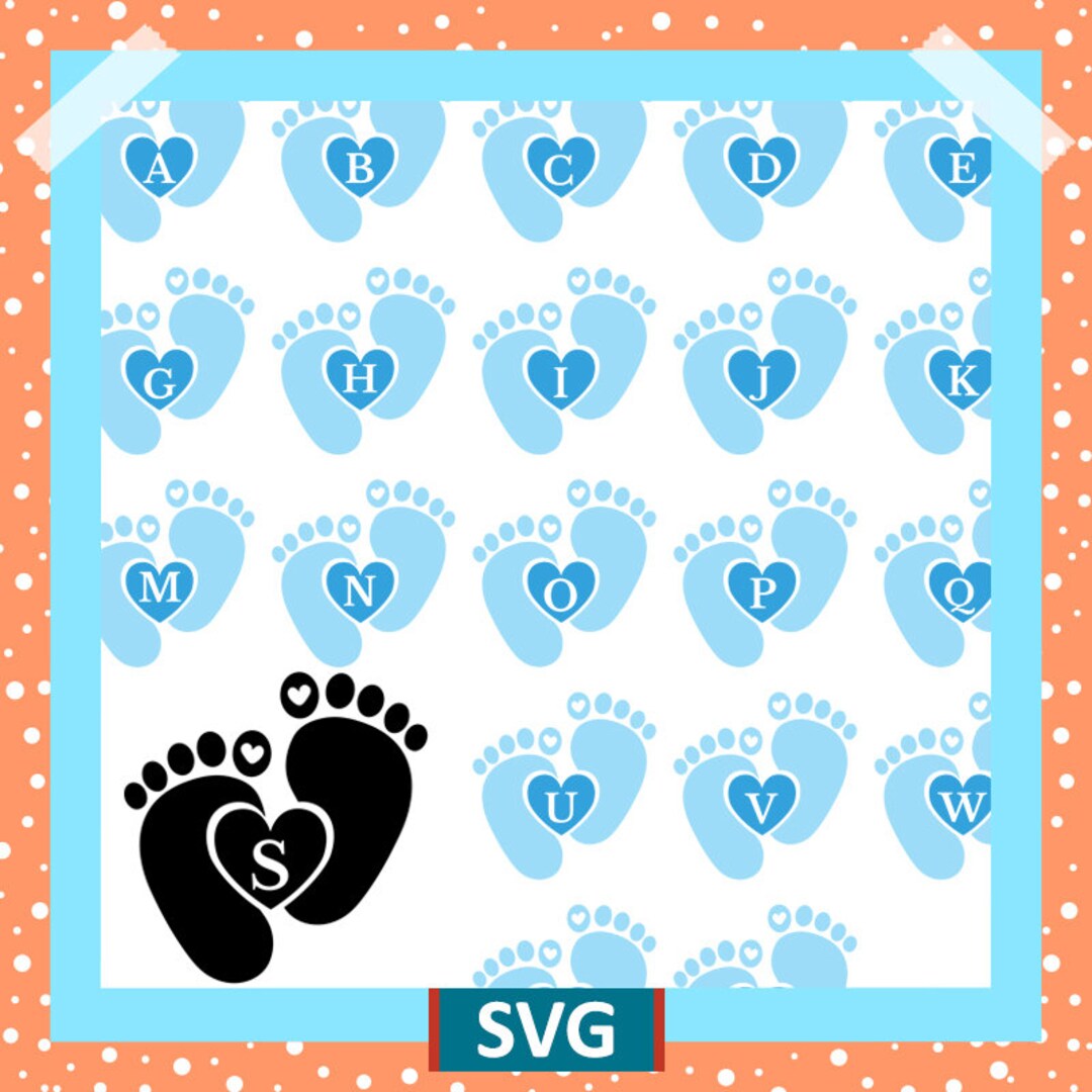 Boy Baby Shower Svg, Boy Baby Feet Svg, Baby Shower Gift Svg, Shower ...
