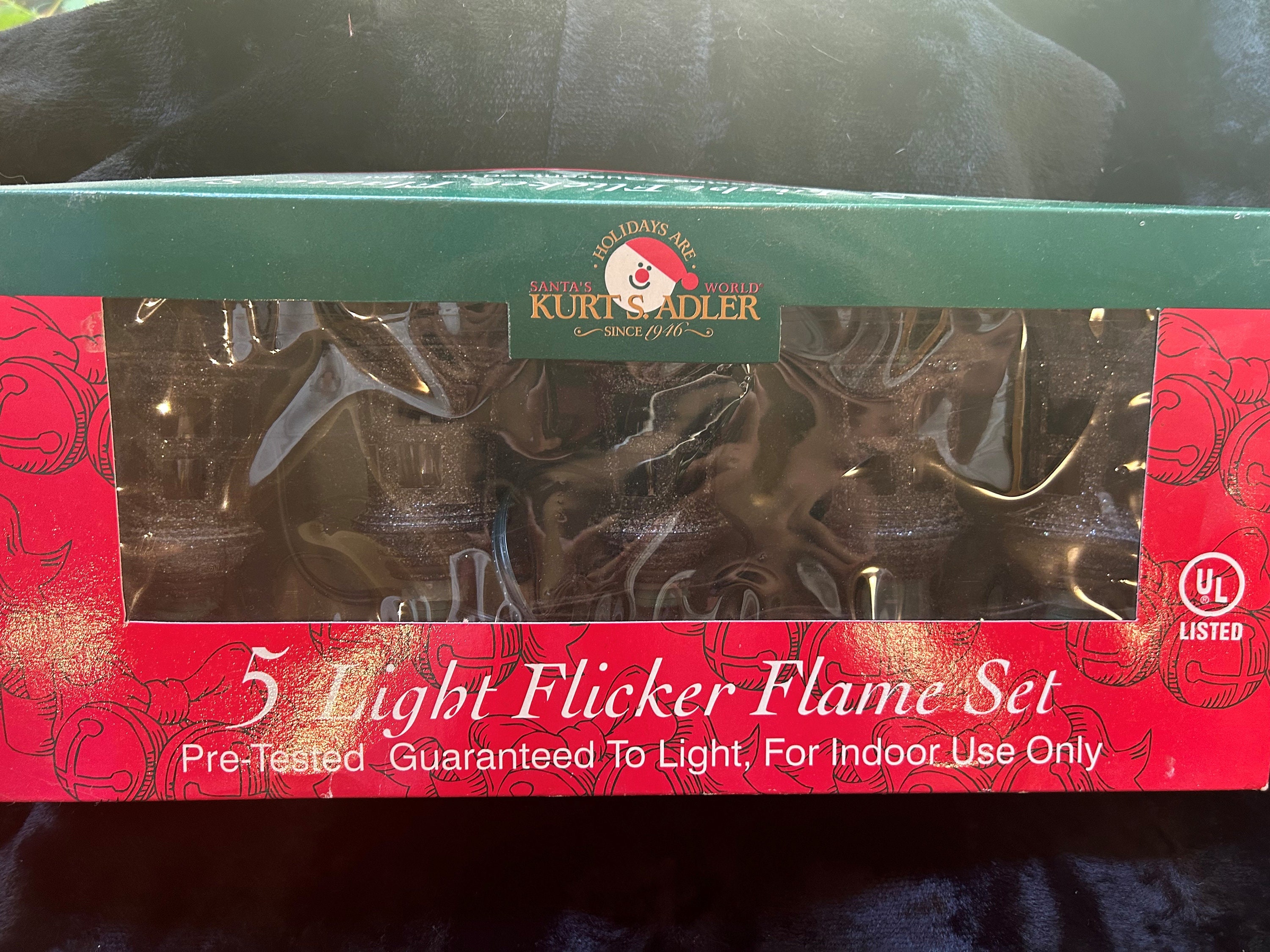 Vintage Kurt Adler 5 Light Flicker Flame Setnib - Etsy