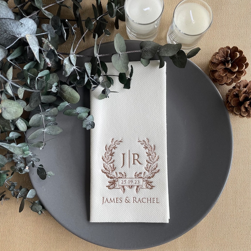 Personalized Wedding Napkins - Etsy