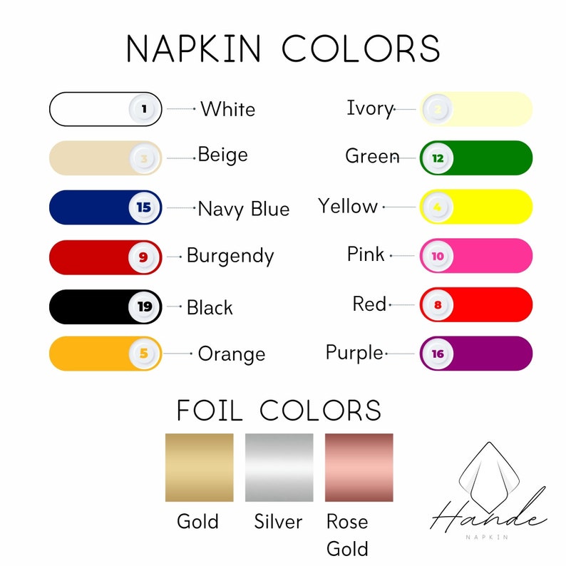 Personalized Napkin With Luxury Design for Wedding - Etsy