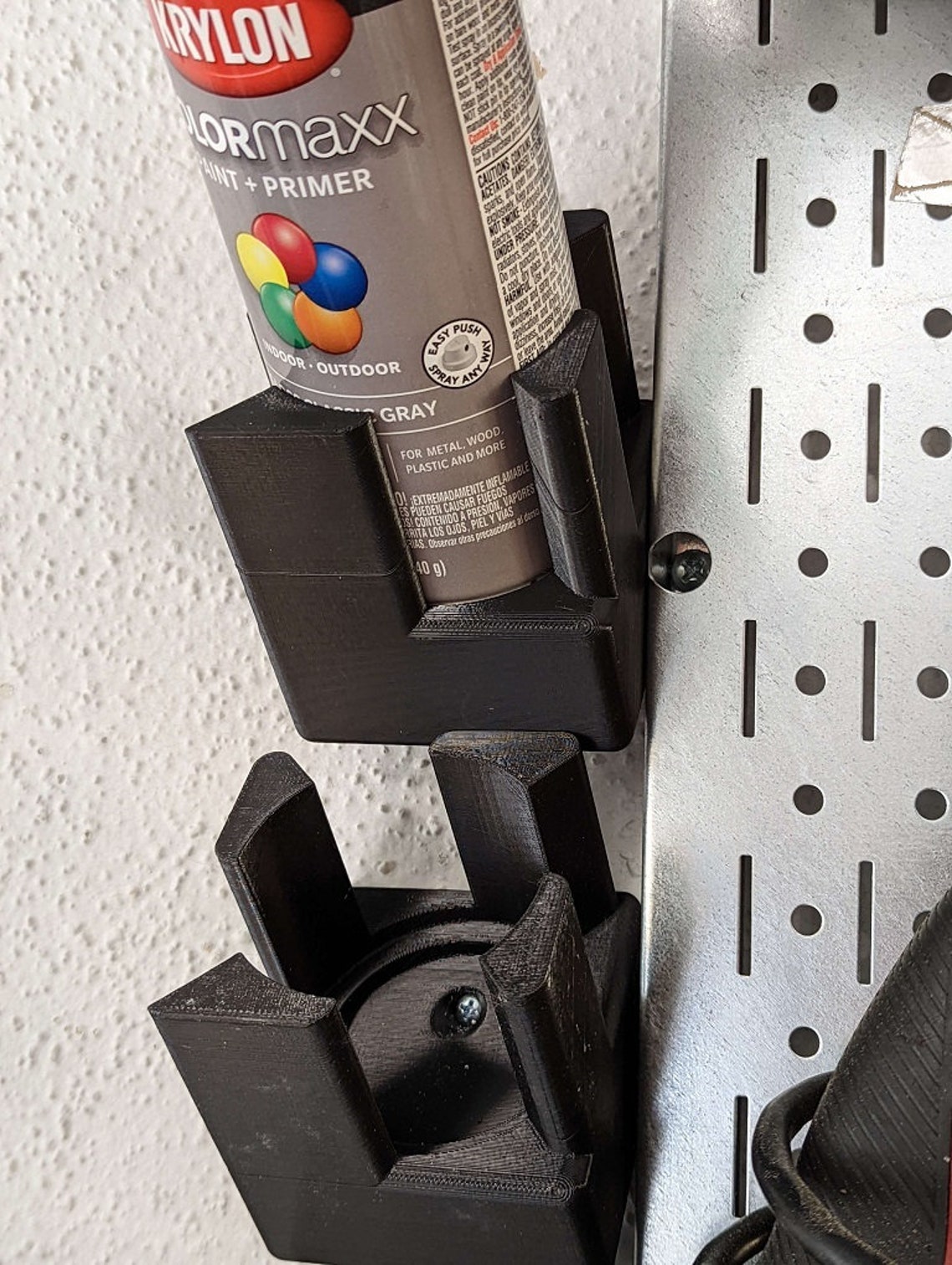 Wall Mounted Spray Paint Holder, Spray Paint Organization, Spray Paint ...