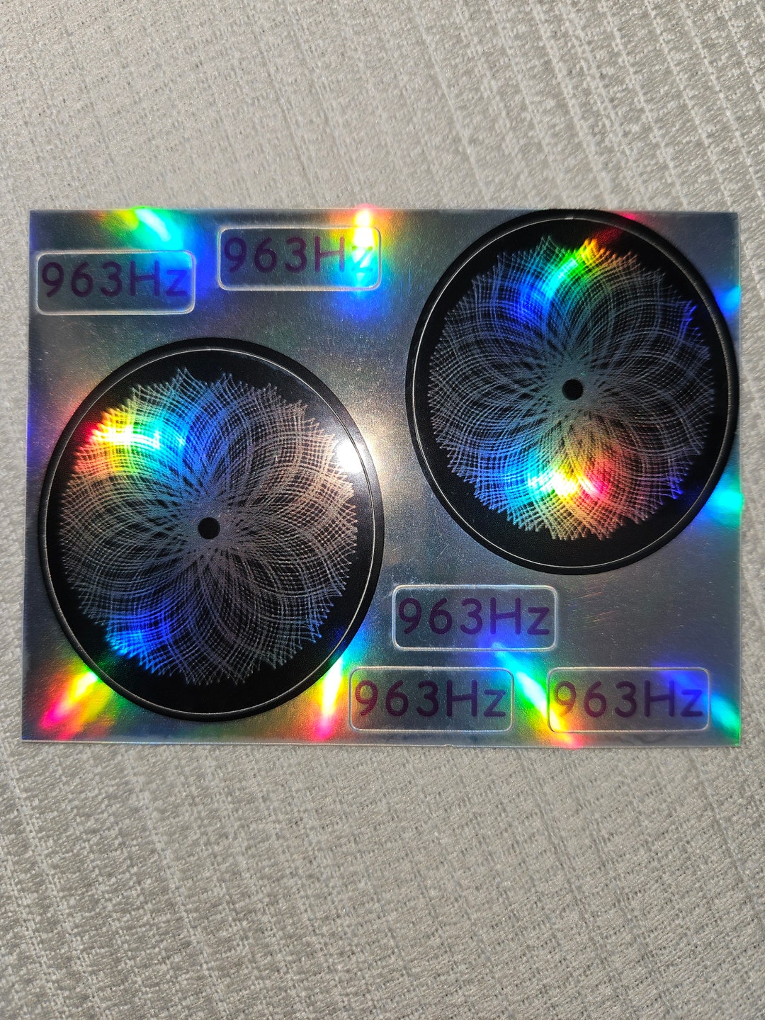 Holographic Frequency Stickers 963 HZ Butterfly Stickers for Tumblers ...