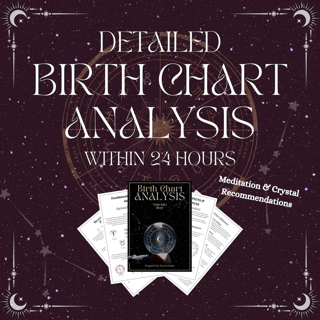 In Depth Birth Chart Reading, Personalized Astrology Natal Chart ...