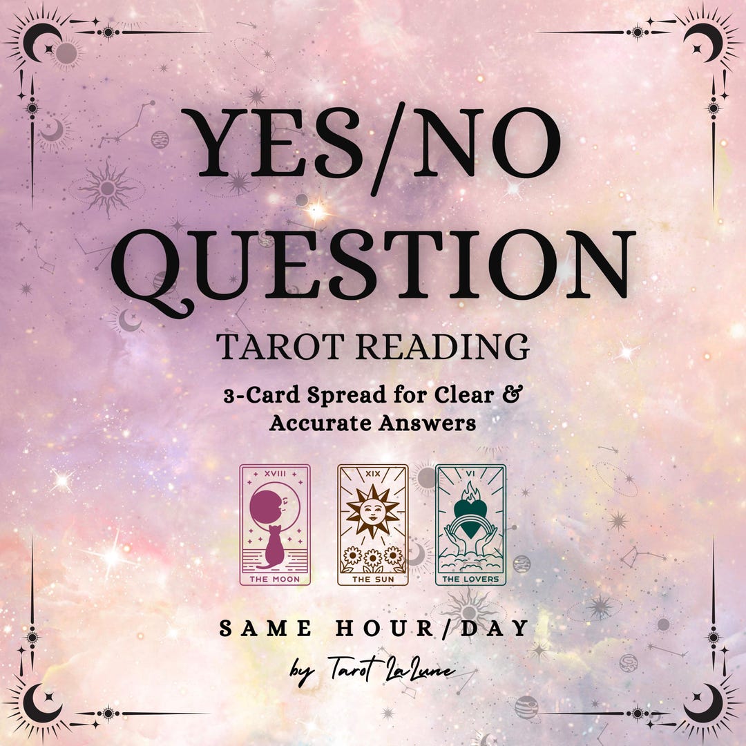 Same Hour Yes/no Accurate Tarot Reading, Psychic Medium Guidance, Love ...
