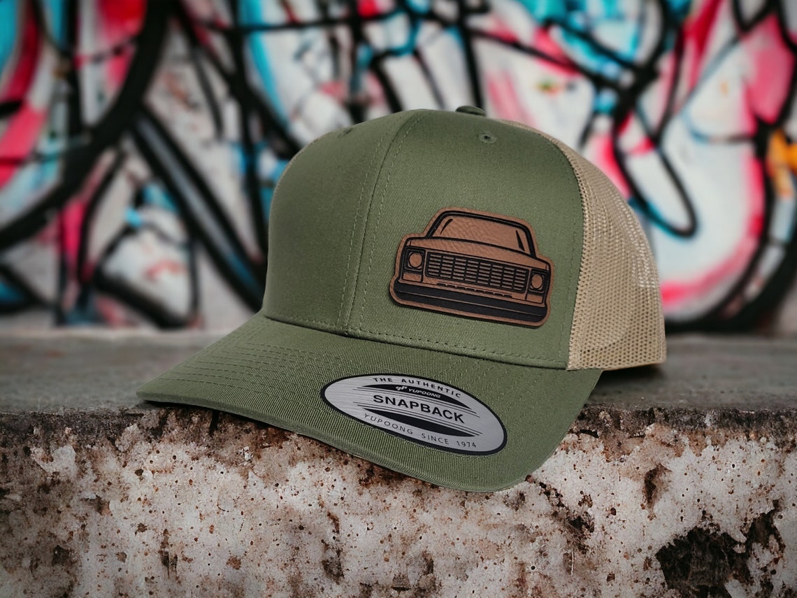 Vintage Chevrolet Squarebody Frontend Snapback Truck Hat | Custom Laser ...
