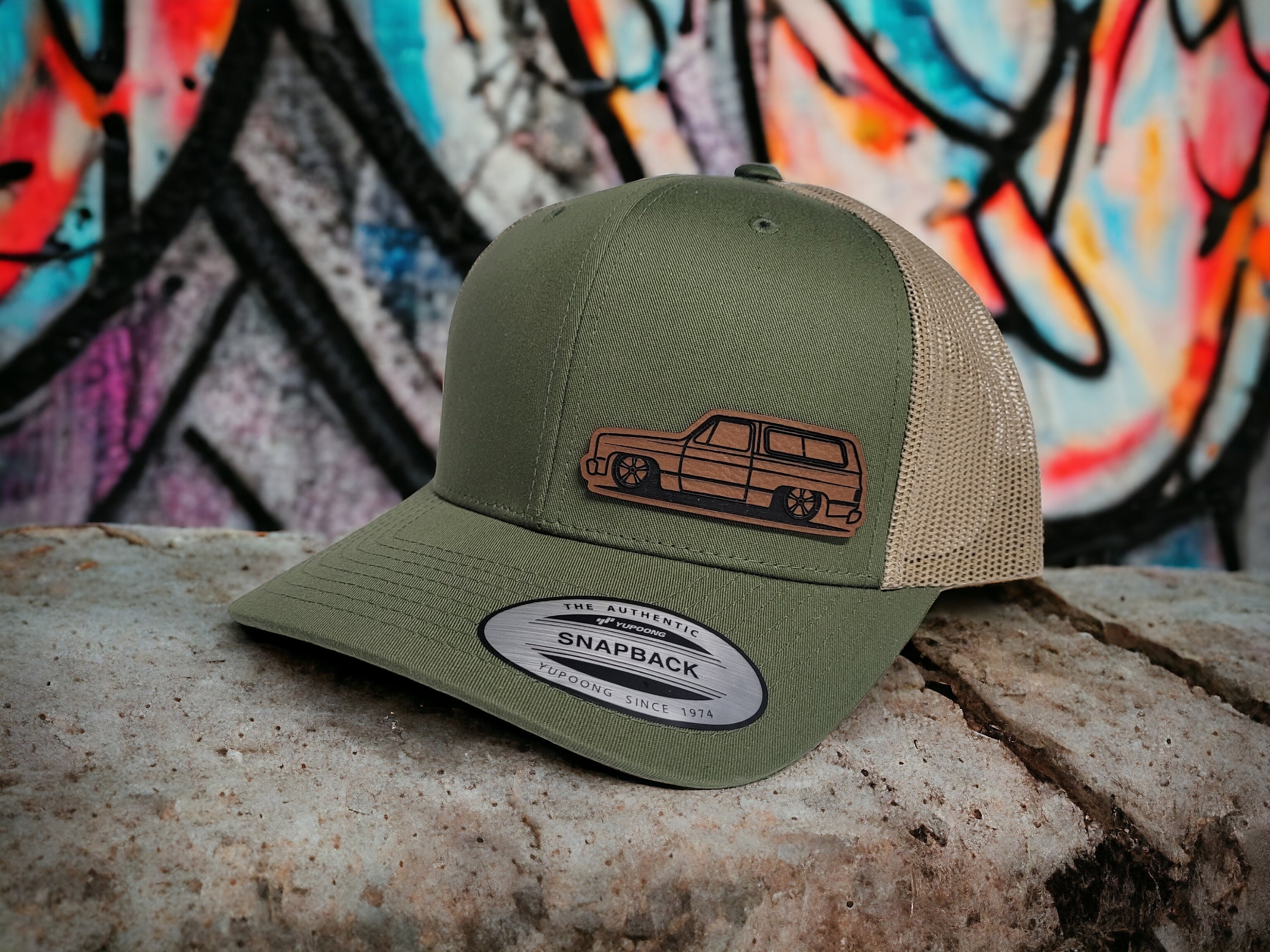 Vintage Chevrolet Squarebody K5 Blazer Snapback Truck Hat Custom Laser ...
