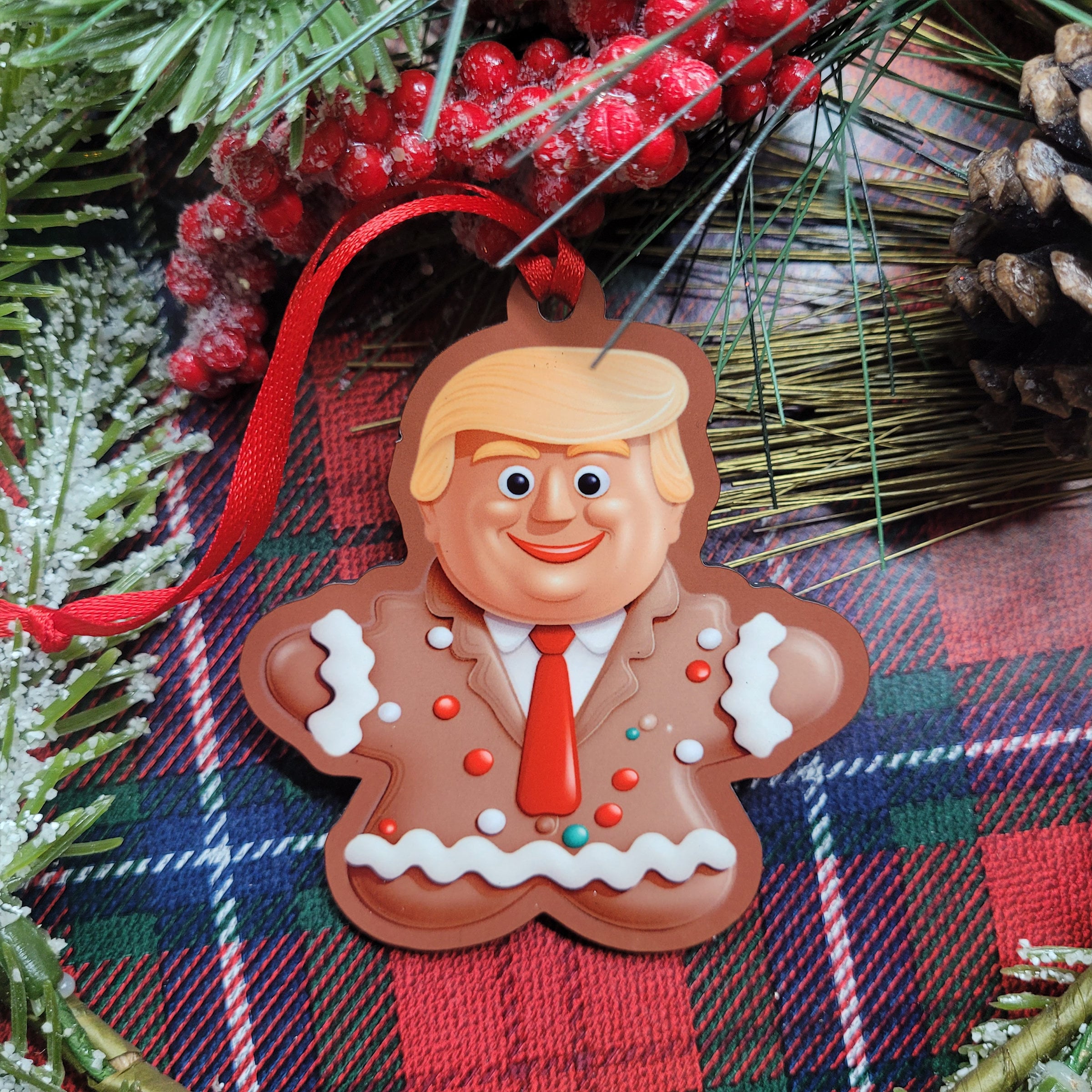 Donald Trump Gingerbread Man Christmas Ornament - Etsy