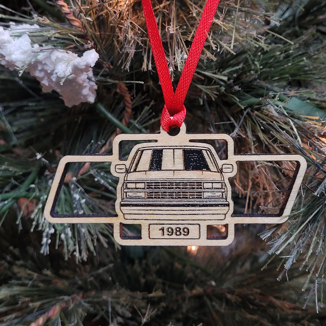 Chevrolet Truck OBS Bowtie Christmas Ornament - Personalized Truck Year ...