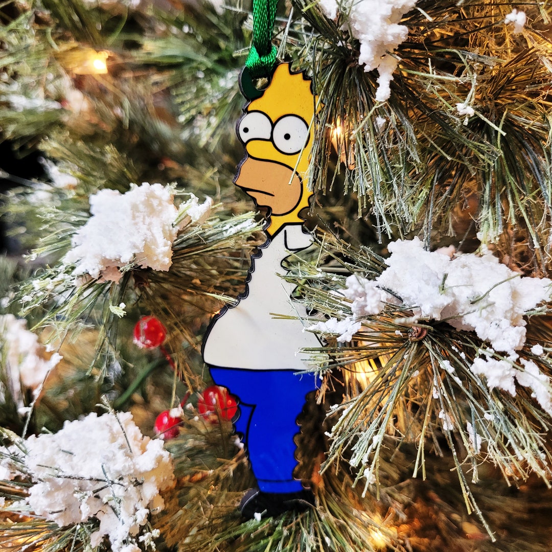 Custom Printed Homer Simpson "nothing to See Here" Christmas Ornament ...