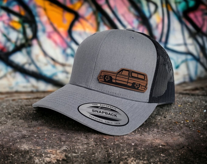 Vintage Chevrolet Squarebody K5 Blazer Snapback Truck Hat Custom Laser ...