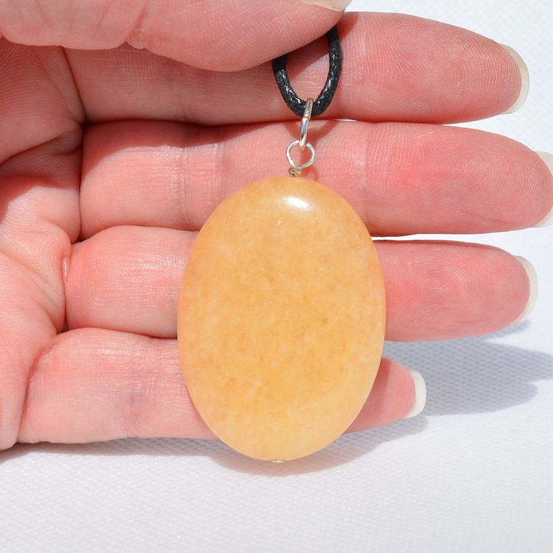 Large Oval Agate Pendant - Etsy
