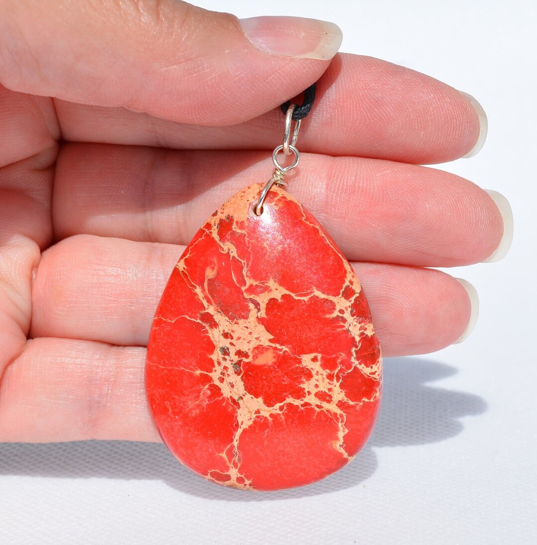 XL Jasper Pendants: Genuine Gemstones, Extra Large Gemstone Pendant ...